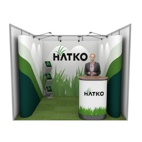 3m x 3m – Basic – 3 walls - Plus Display