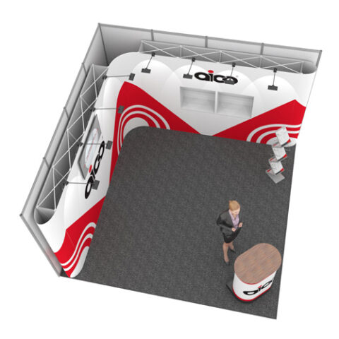 4m x 4m – Plus – 2 walls - Plus Display