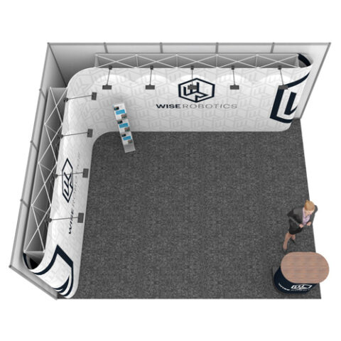 4m x 5m – Basic – 2 walls - Plus Display