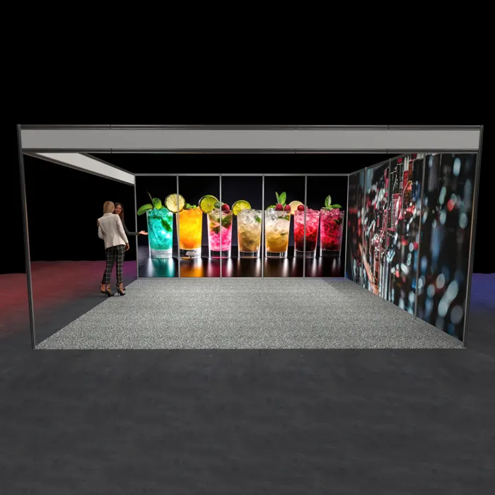 5m x 4m Shell Scheme Panels - Plus Display