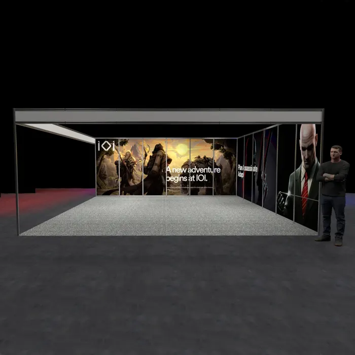 6m x 6m Shell Scheme Panels - Plus Display